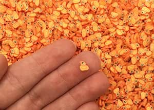 Amazon.com: Rubber Ducky Polymer Clay Duck Sprinkles, Bird Fake ...