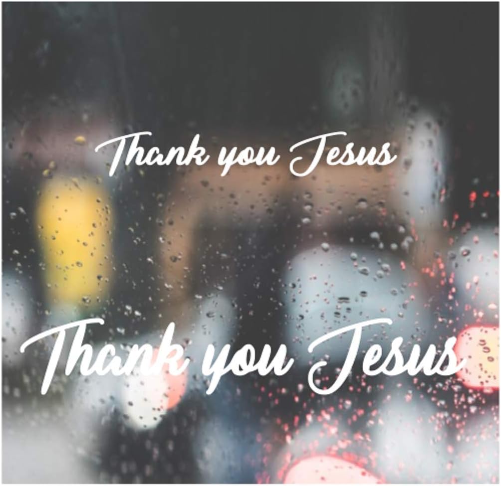 Amazon.com - LWL Design Custom Decal for Thank You Jesus Vinyl Die Cut ...