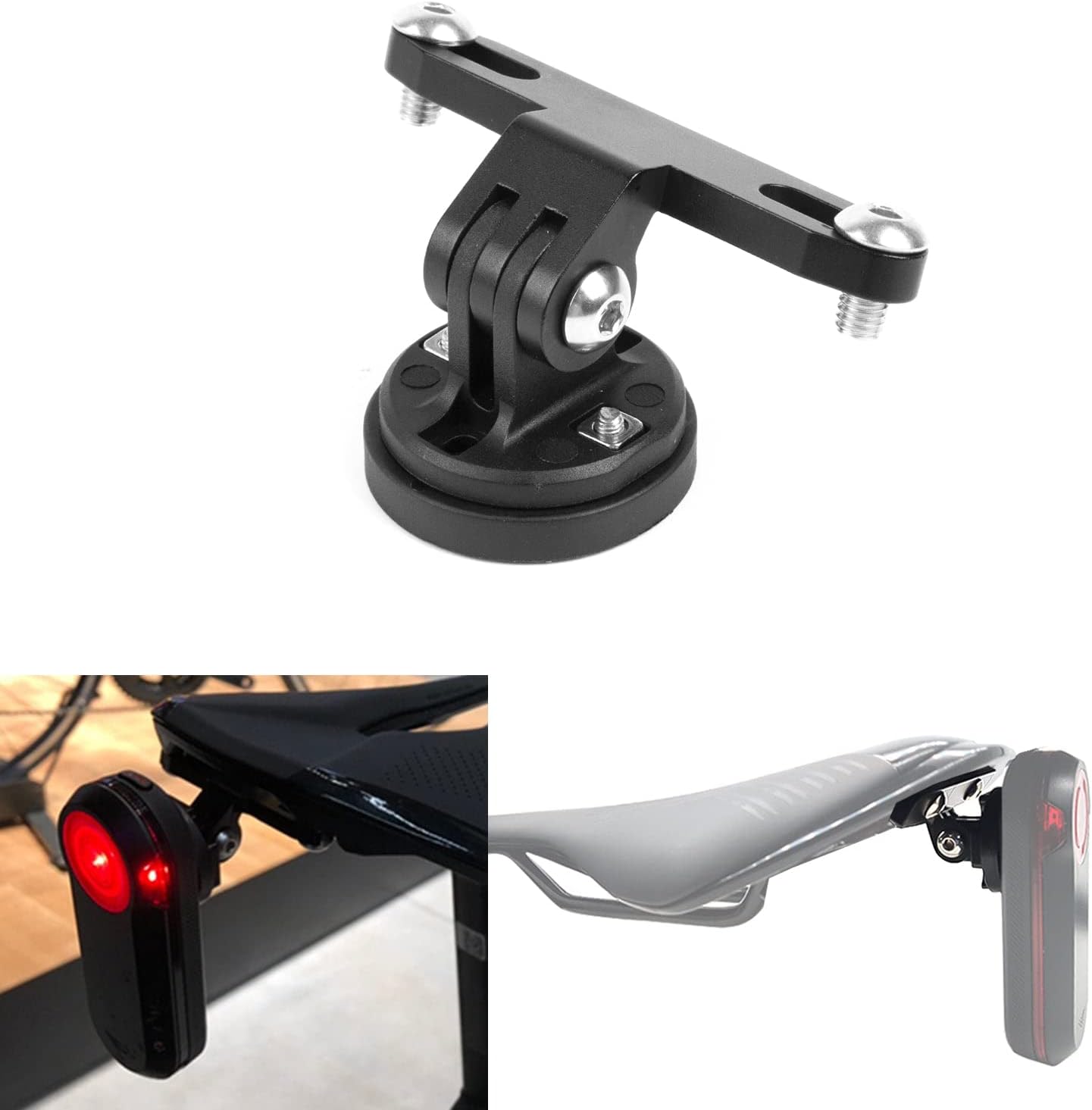 Amazon.com: Xotic Tech Saddle Clamp Mount for Gopro Camera Garmin Varia ...