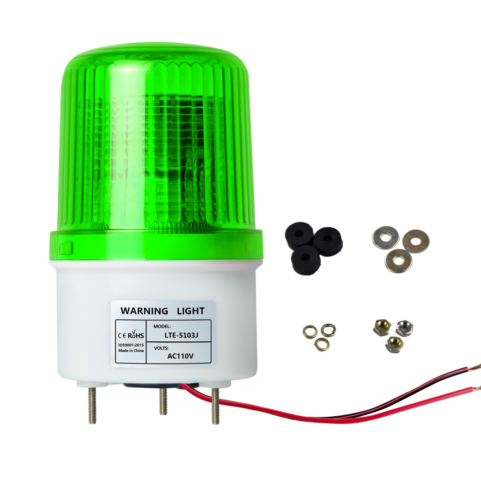 Amazon.com: Y DIANS S Green Strobe Lights AC110V-120V LED Emergency ...