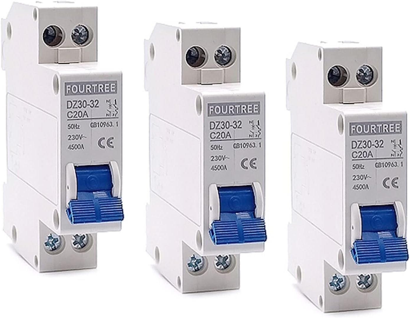 OWAHO 1 pièces DPN DZ30 230V 1P + N Mini disjoncteur MCB 10A 16A 20A ...