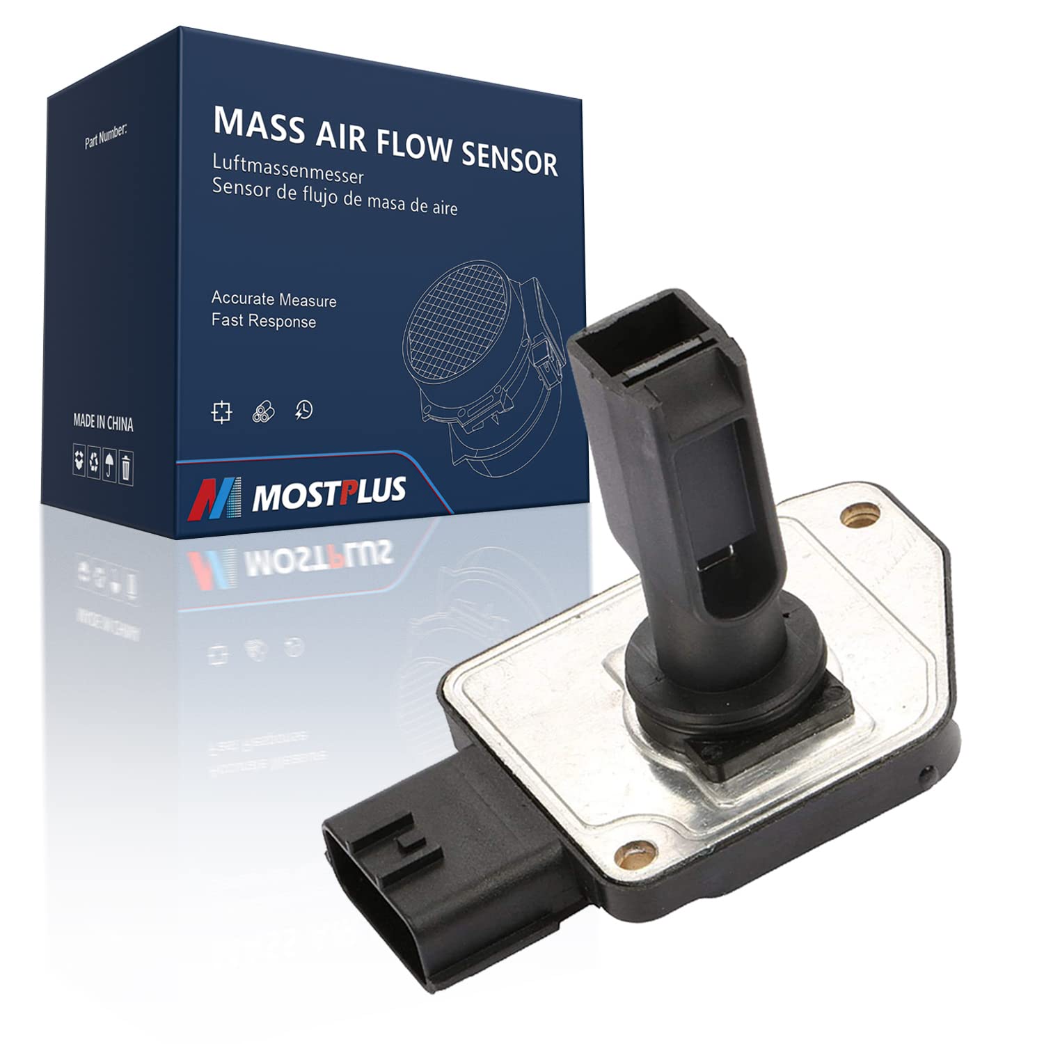 MOSTPLUS Sensor de flujo de aire masivo MAF de repuesto directo ...