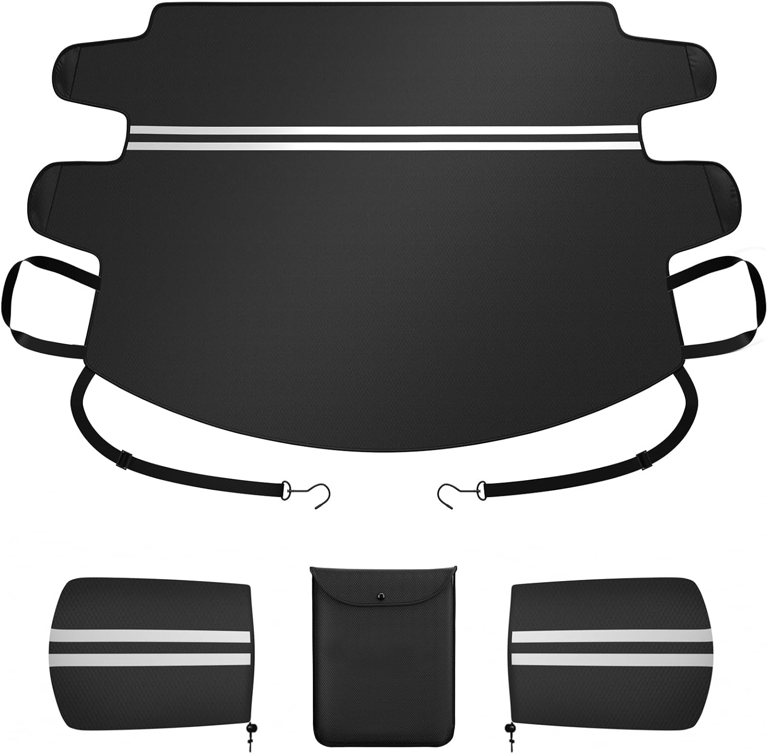 Amazon.com: AGROAIDE Car Windshield Cover for Ice and Snow [600D Heavy ...