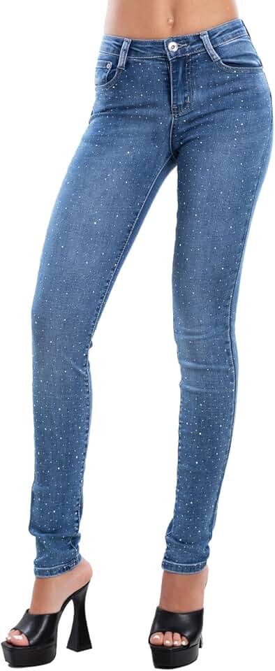 Amazon.it: Strass - Jeans Da Donna / Abbigliamento Donna: Moda