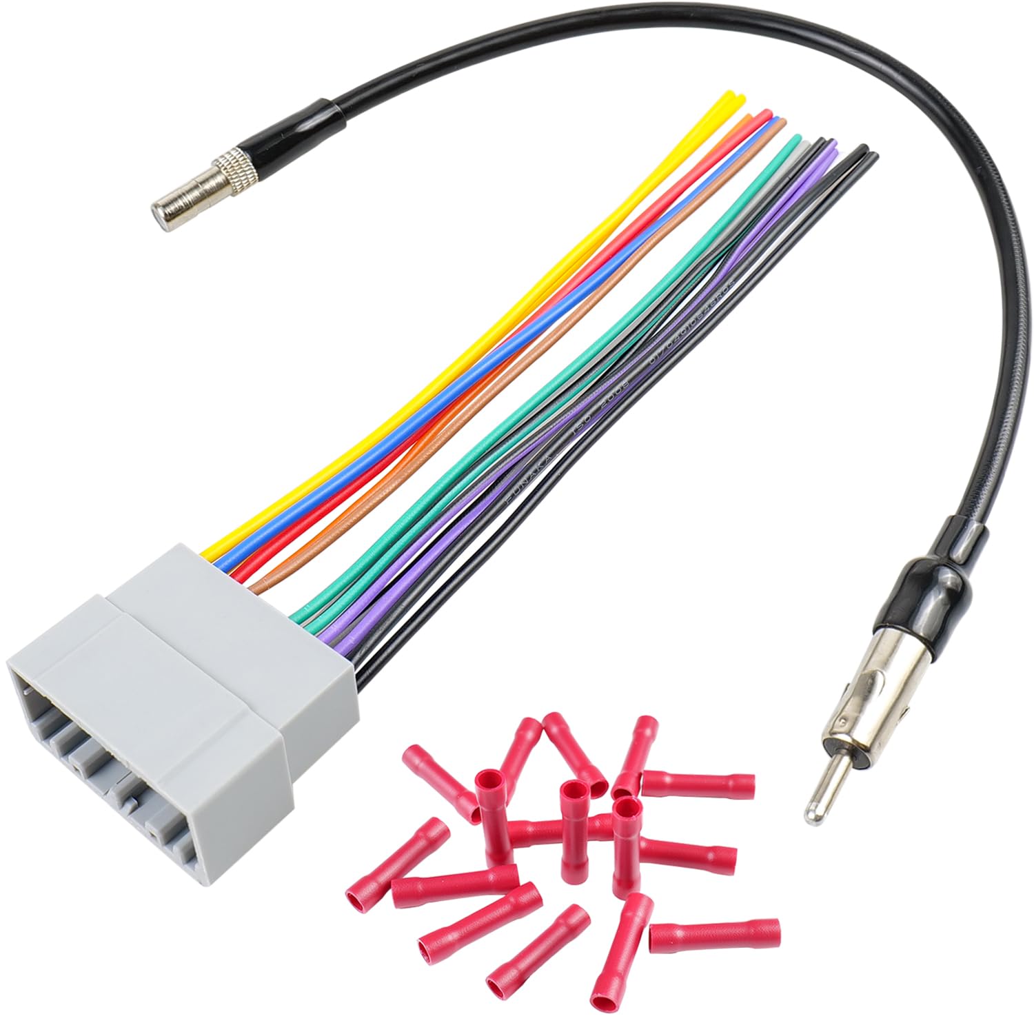 Amazon.com: Jayubien Radio Wiring Harness Antenna Adapter Kit ...
