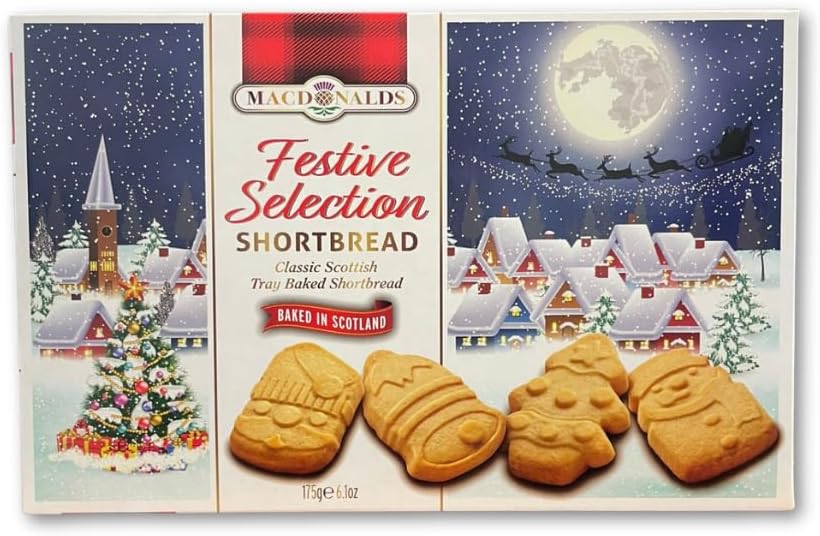 Macdonalds Festive Shortbread Selection 175g - Classic Scottish Tray ...