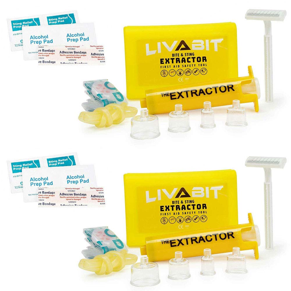 Amazon.com: LIVABIT 2 Pack Venom Extractor Suction Pump Kit, Snake Bite ...