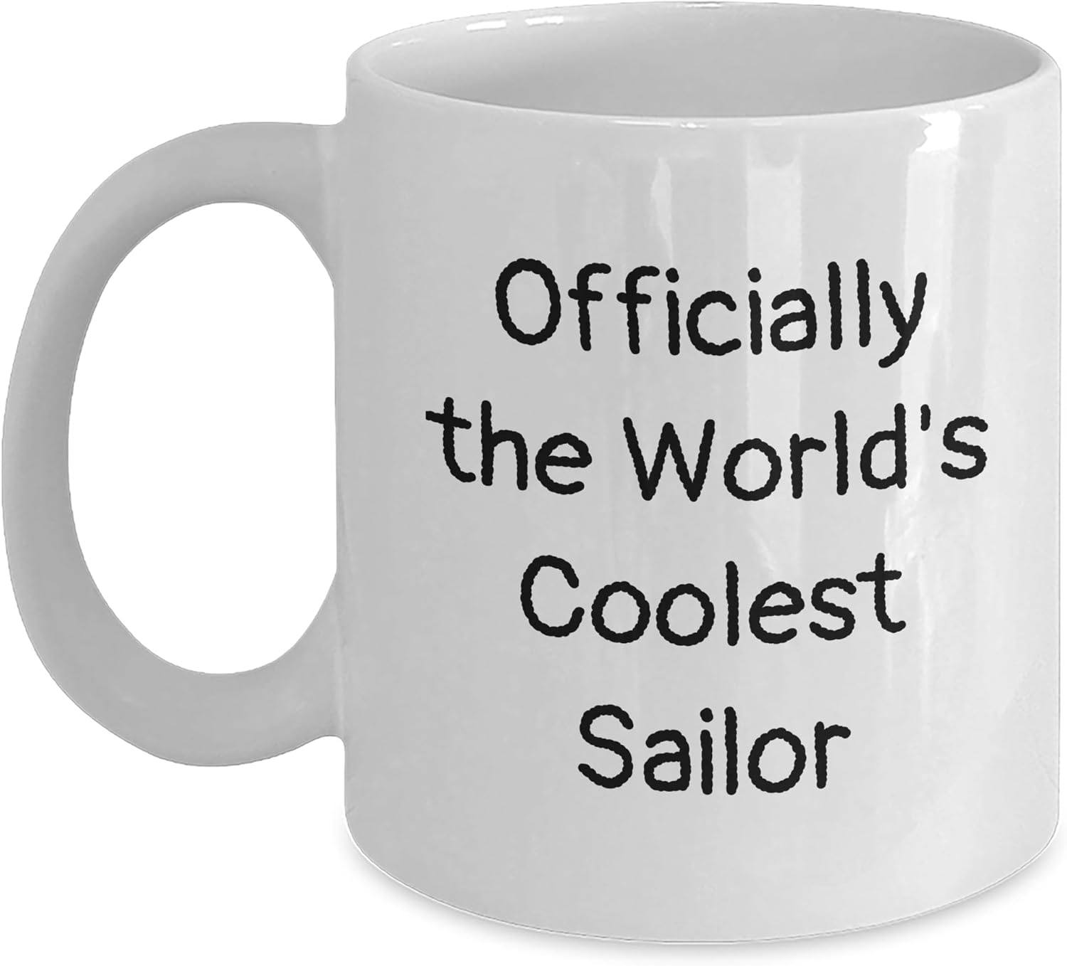 Amazon.com: Officially The World's Coolest Sailor Funny White Coffee ...