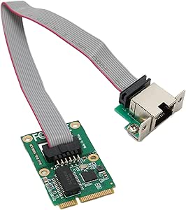 RJ45 LAN NIC Card Mini PCIe Ethernet Card with 10/100/1000Mbps Auto ...