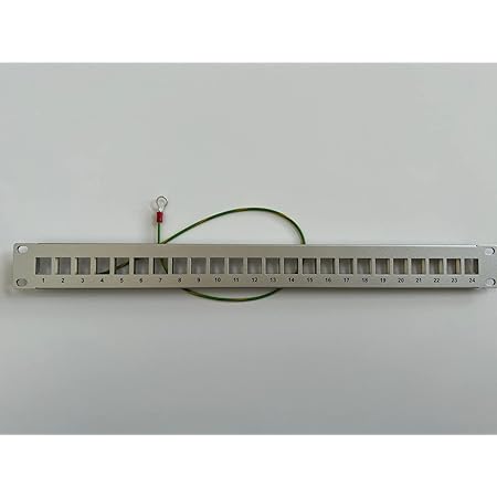 Amazon.com: RACKIDEA 24 Port Keystone Patch Panel (Blank Patch Panel ...