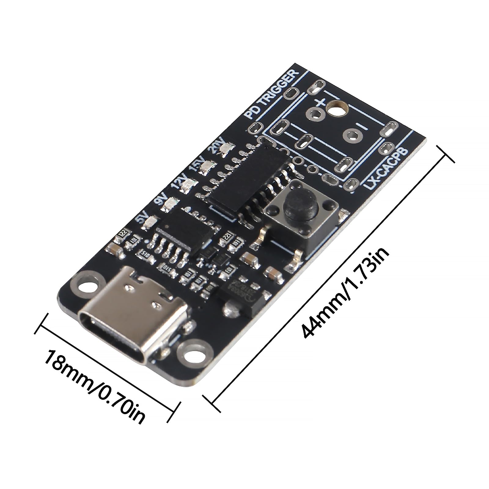 Snapklik.com : 2PACK USB-C PD QC DC 5V 9V 12V 15V 20V Adjustable ...