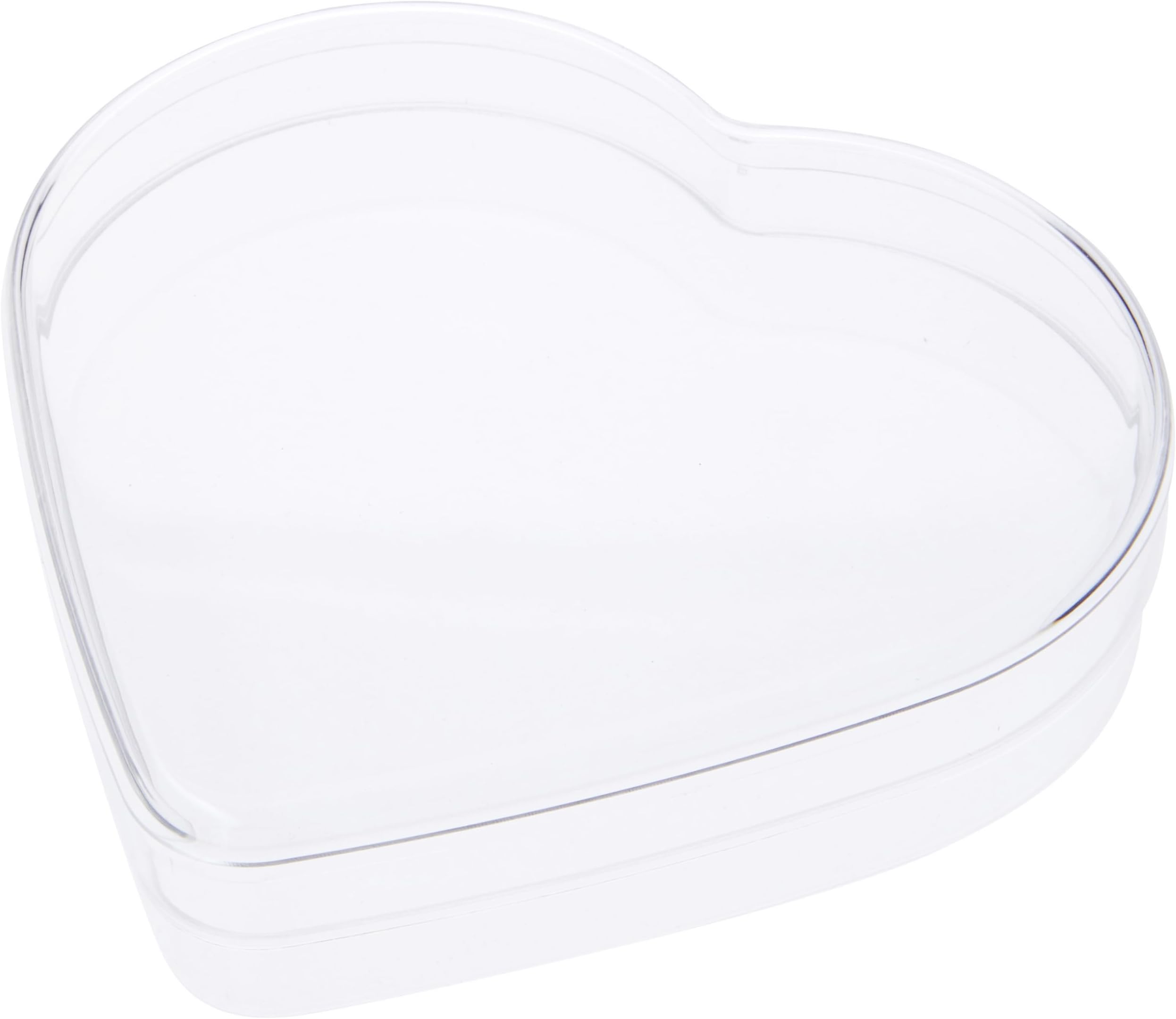 Amazon.com: Pioneer Plastics 174C Clear Heart Shaped Plastic Container ...