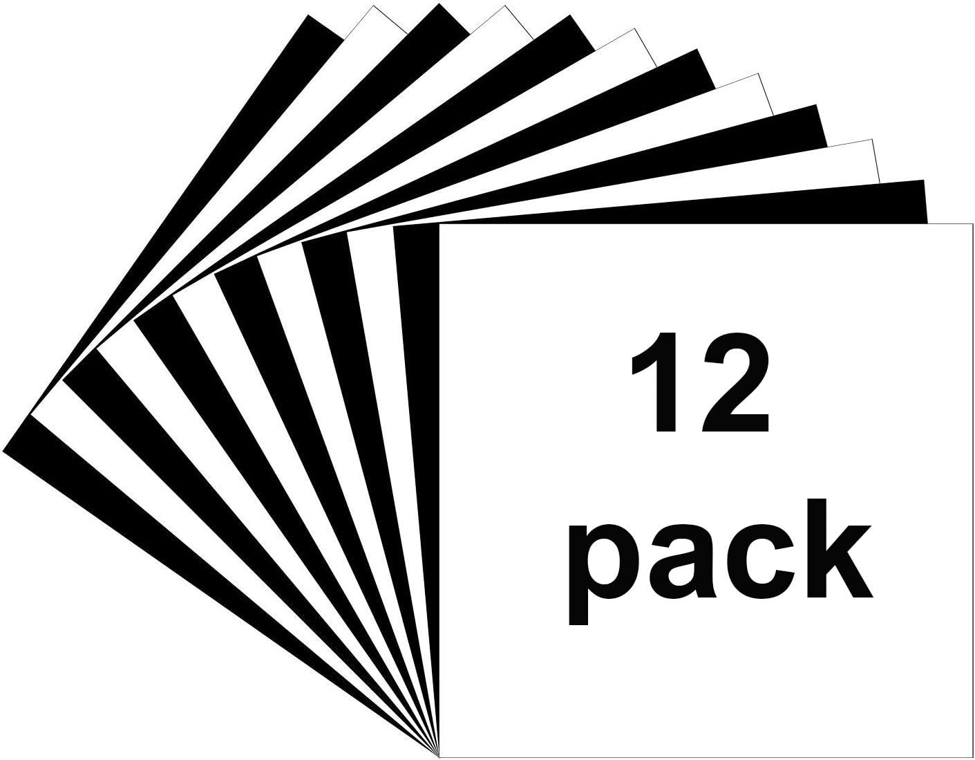 Amazon.com: 12"x12" Permanent Adhesive Backed Vinyl Sheets, 12 Pack ...