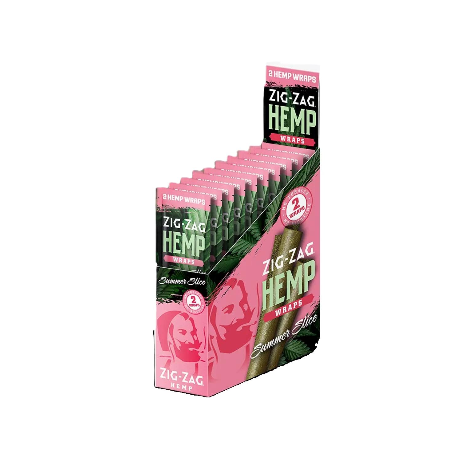 Amazon.com: ZIG-ZAG Hemp Rolling Paper Sheets - Summer Slice - 25 Packs ...