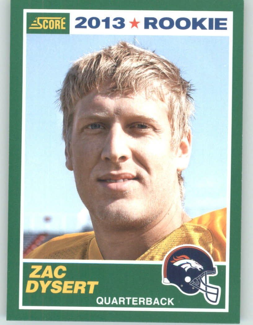Amazon.com: 2013 Score NFL Football Rookie Card #438 Zac Dysert ...