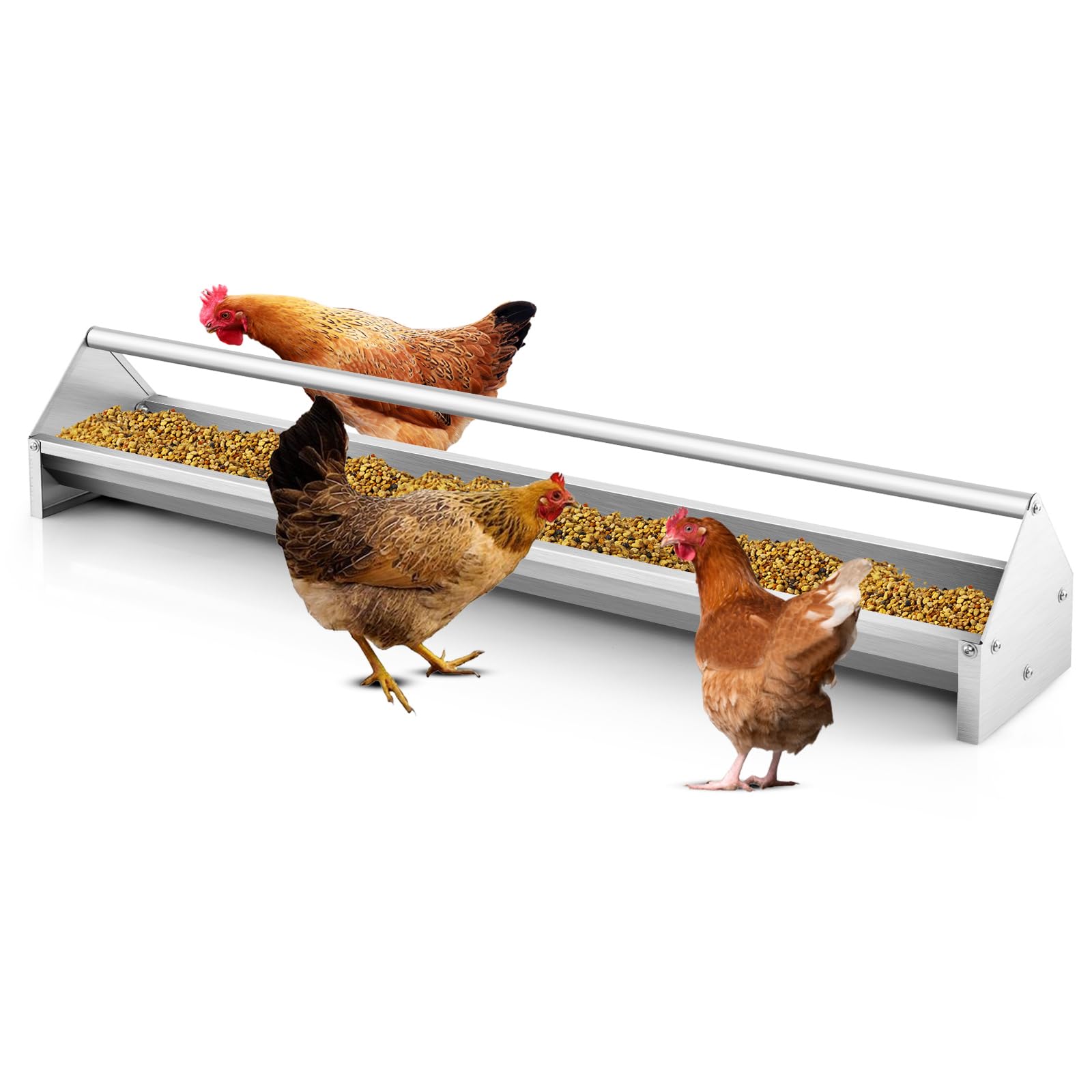 Comedero Para Pollos Galvanizado Comedero De Acero Galvanizado Con