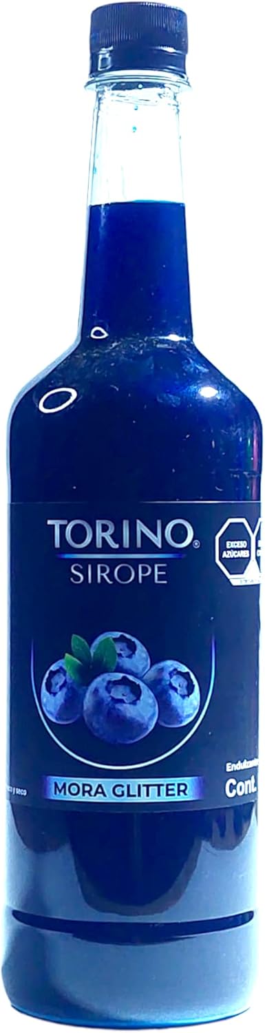 Jarabe Sirope Glitter Mora Azul Torino de 1 Lt : Amazon.com.mx ...