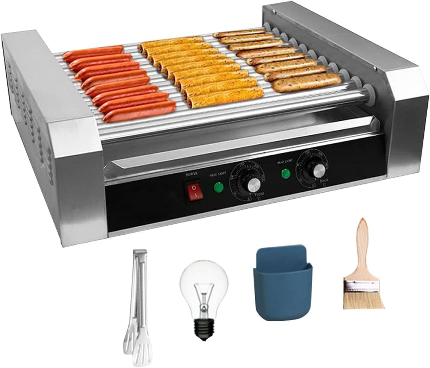 Amazon.com: Hot Dog Roller, Sausage Roller Grill Cooker Machine, 10 ...