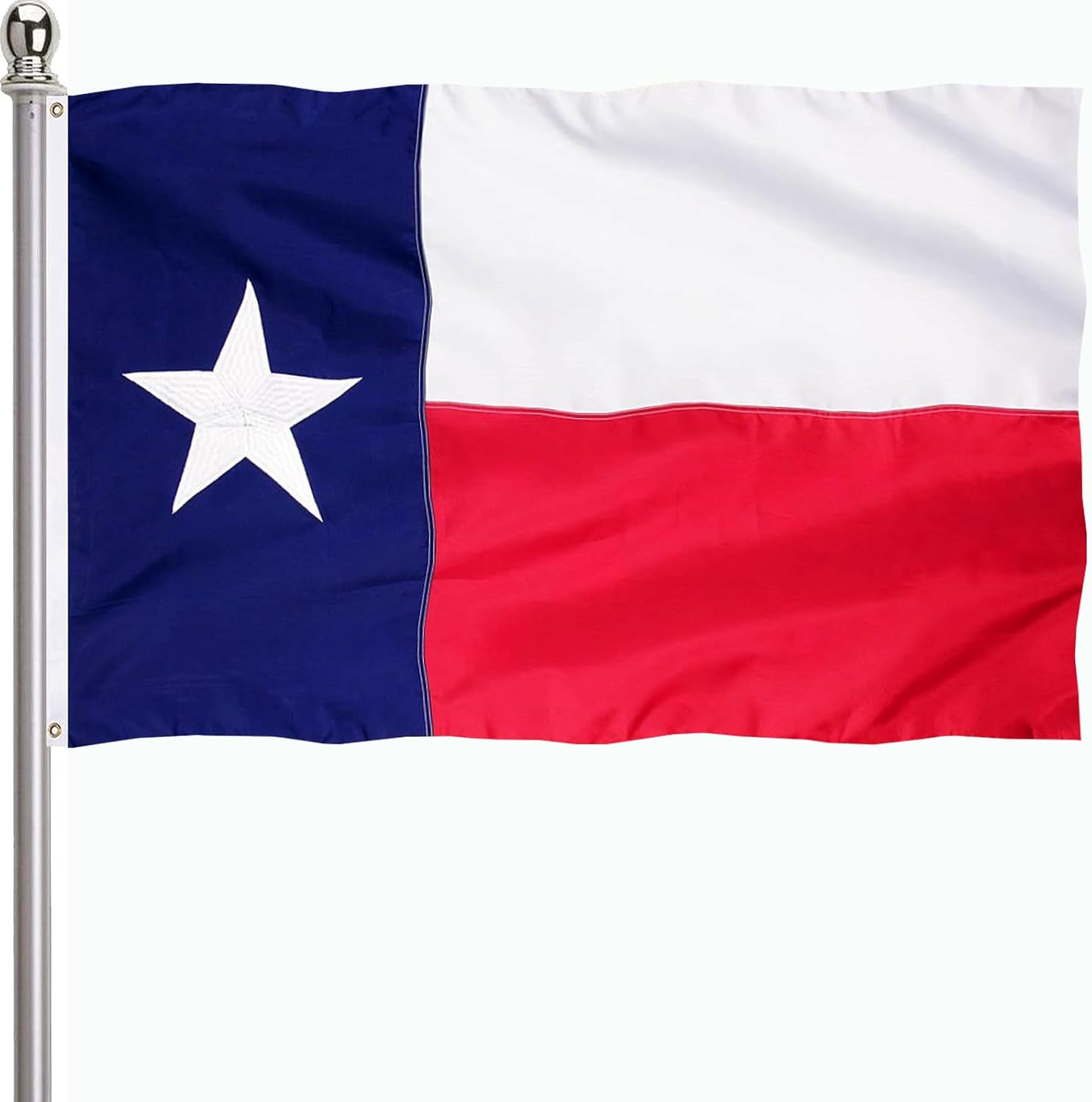 Amazon.com : Texas State Flags 2x3 Outdoor Embroidered Texas Flag Heavy ...