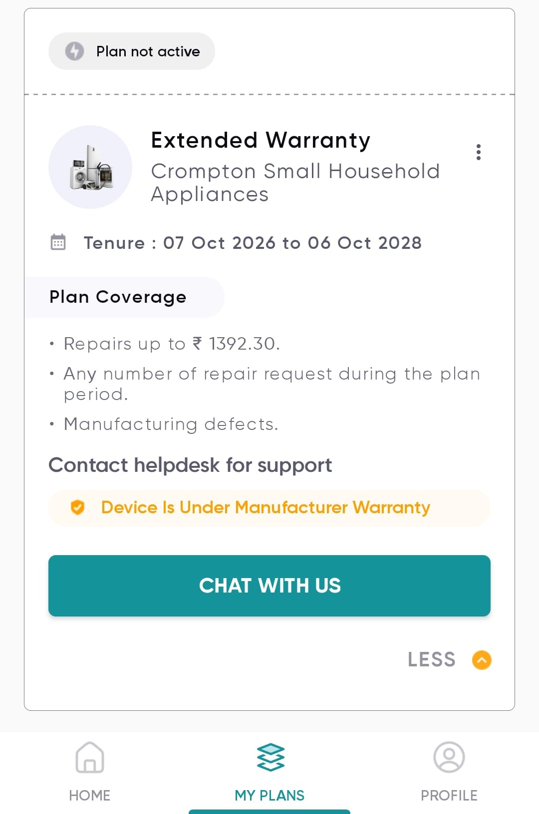 Onsitego 2 Year Extended Warranty for Small Household Appliances from Rs. 1501-2000 (Email ...
