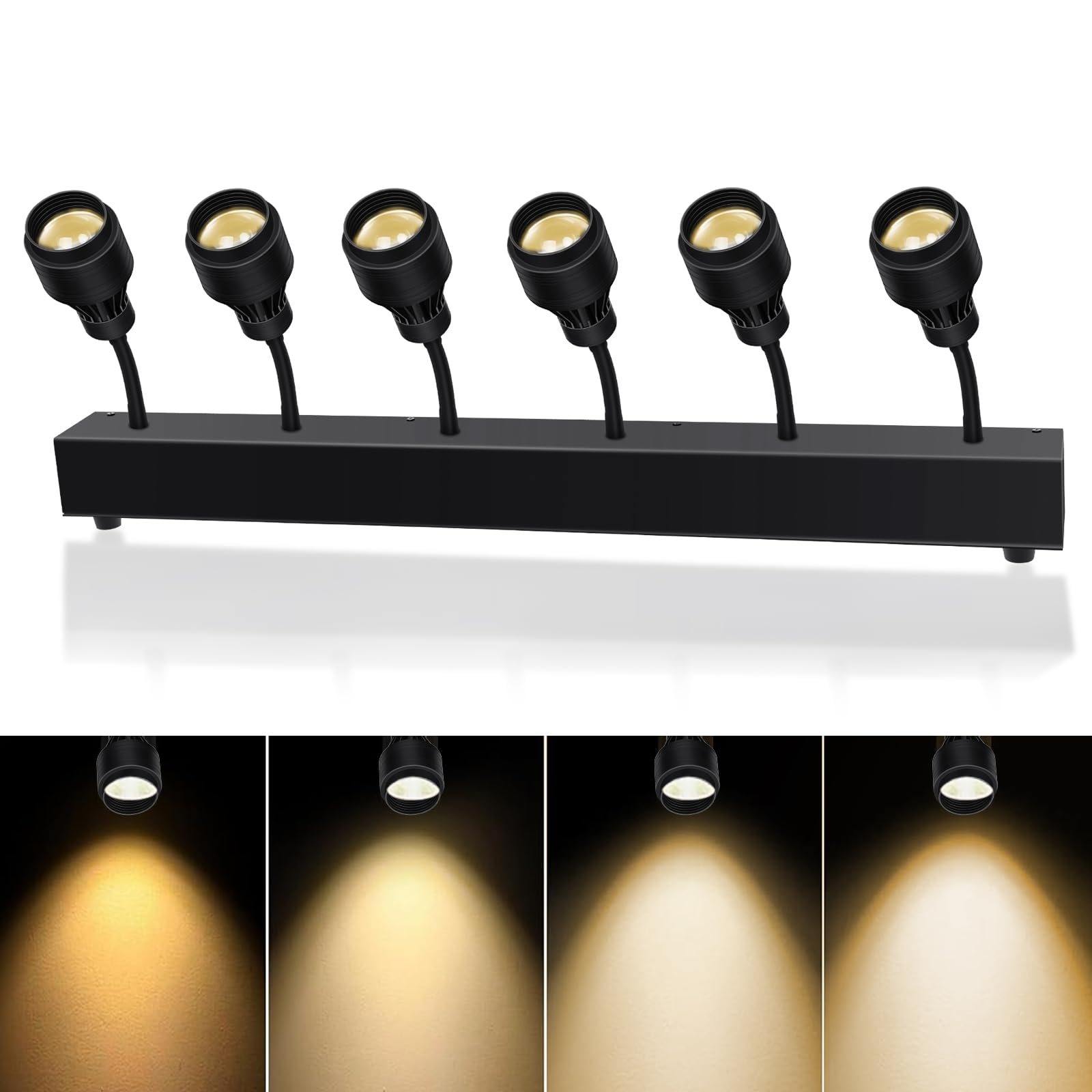 Snapklik.com : ENDYSHOW Pinspot Light Bar,6PC LED Pinspot Stage Lights ...