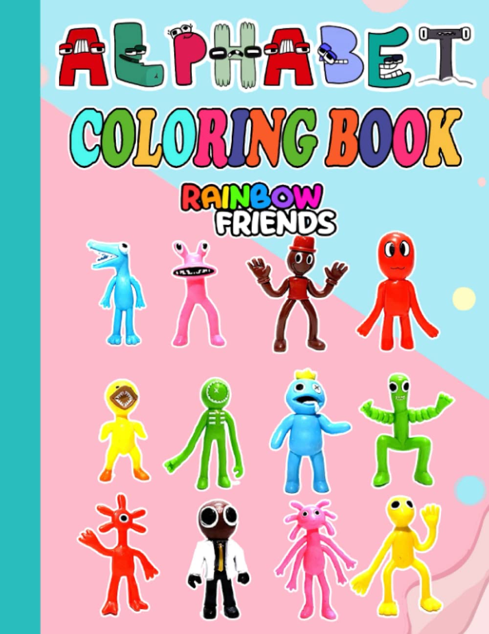 Buy Rainbow Friends Coloring Book Alphabet and Numbers for Fan Teen Kid ...