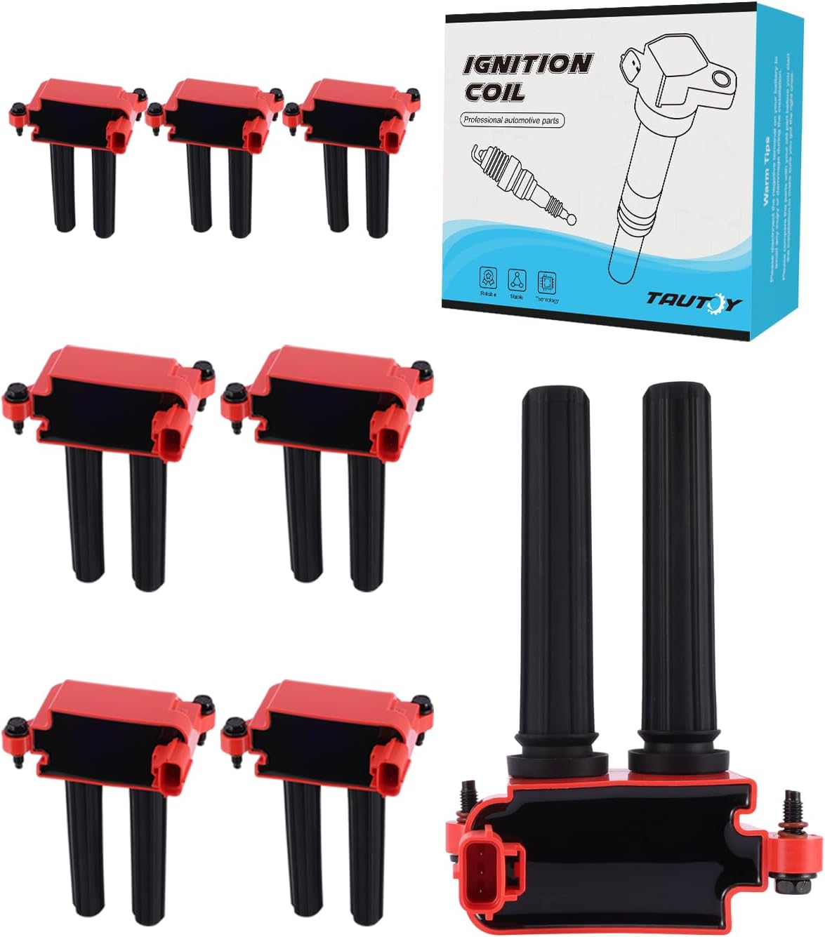 Amazon.com: TAUTOY UF504 Ignition Coil 8 PCS (5.7L 6.1L 6.4L) 2005-2016 ...