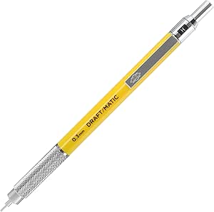 ALVIN DM03 Draft/Matic® Mechanical Pencil, 0.3mm, Stainless Steel ...