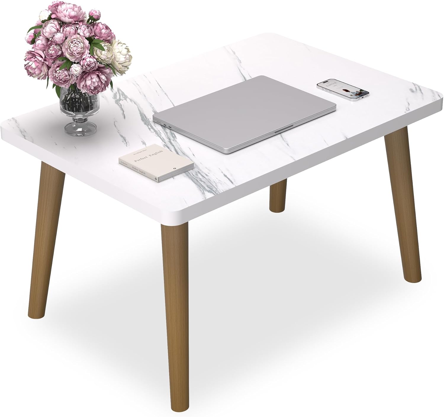 Amazon.com: Small Coffee Table for Small Space, Low Table, Floor Table ...