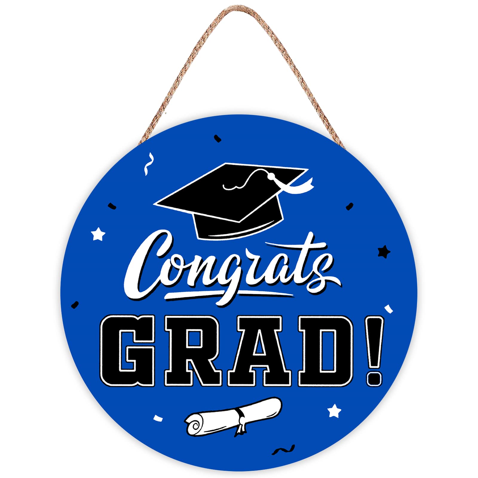 Snapklik.com : 2025 Blue Graduation Decorations Hanging Decor Door Sign