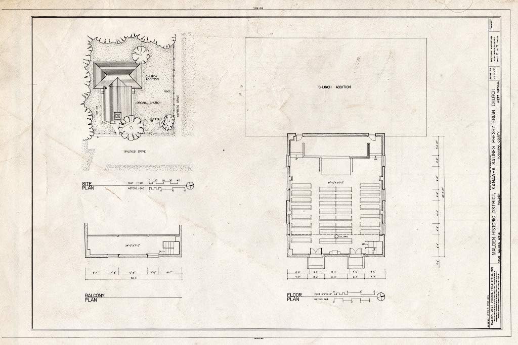 Amazon.com: Historic Pictoric : Blueprint HABS WVA,20-MALD,36- (Sheet 2 ...