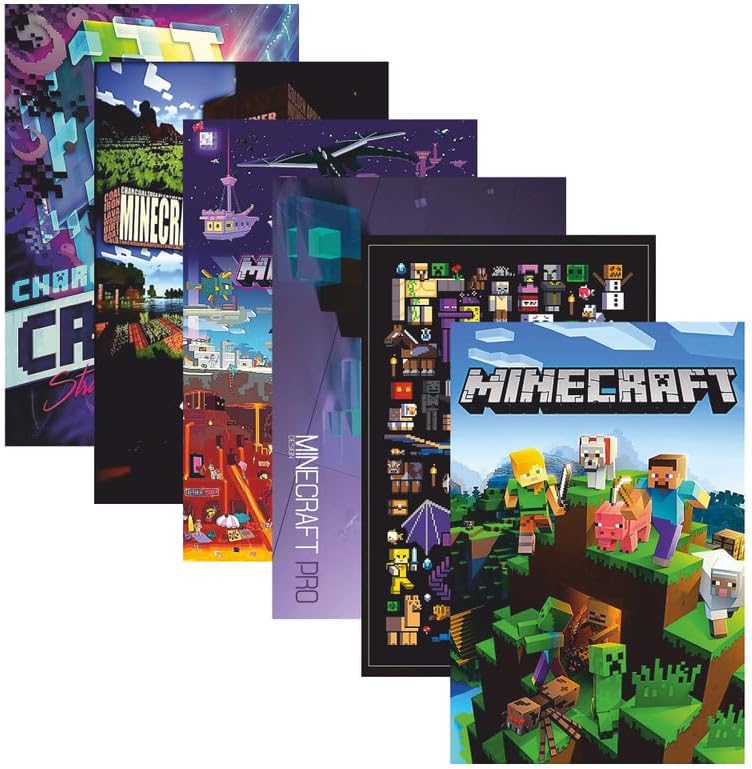 POSTER WALLAH Minecraft Poster for Home Office and Student Room Wall ...