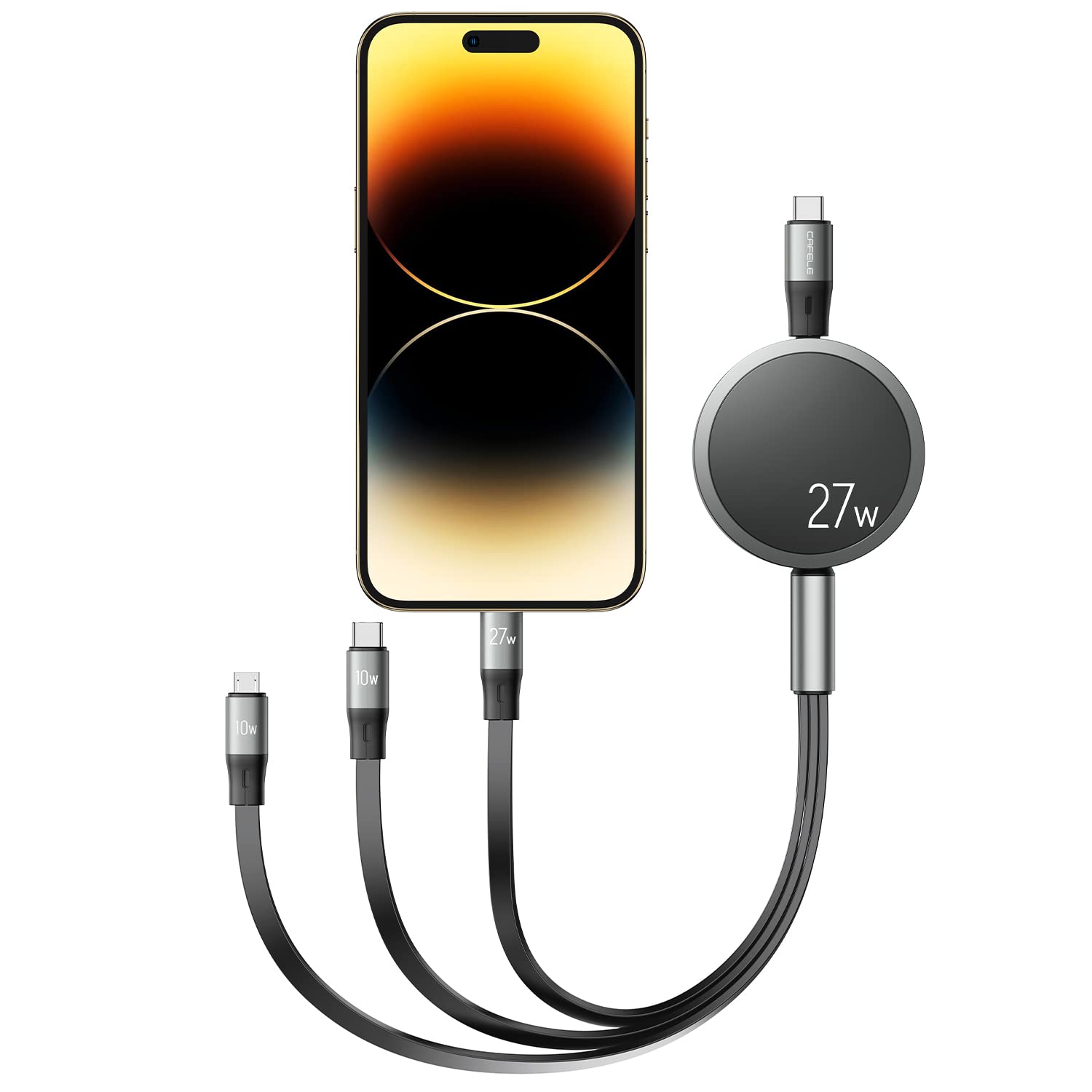 Amazon.com: CAFELE USB C Multi Charging Cable, [27W Fast Charge for ...