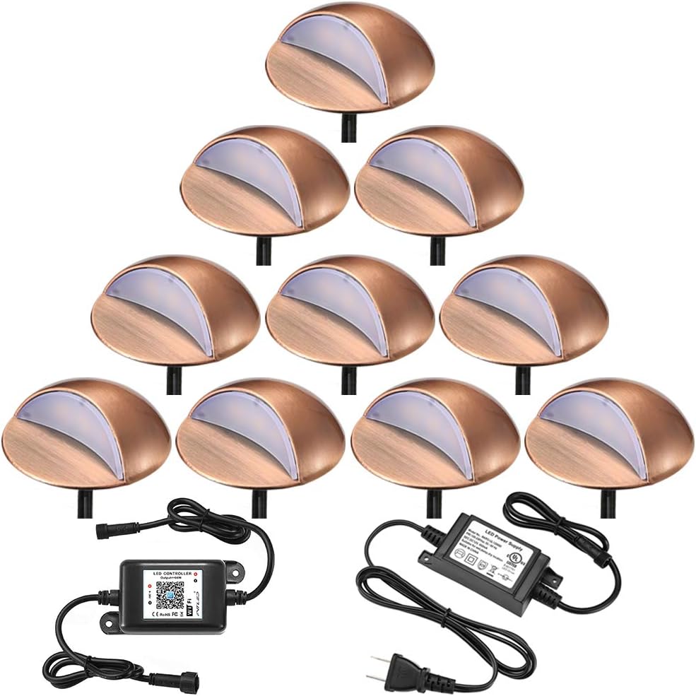 Hinkley Lighting Stainless Steel Decks/Step Lights Lights 10-Piece ...