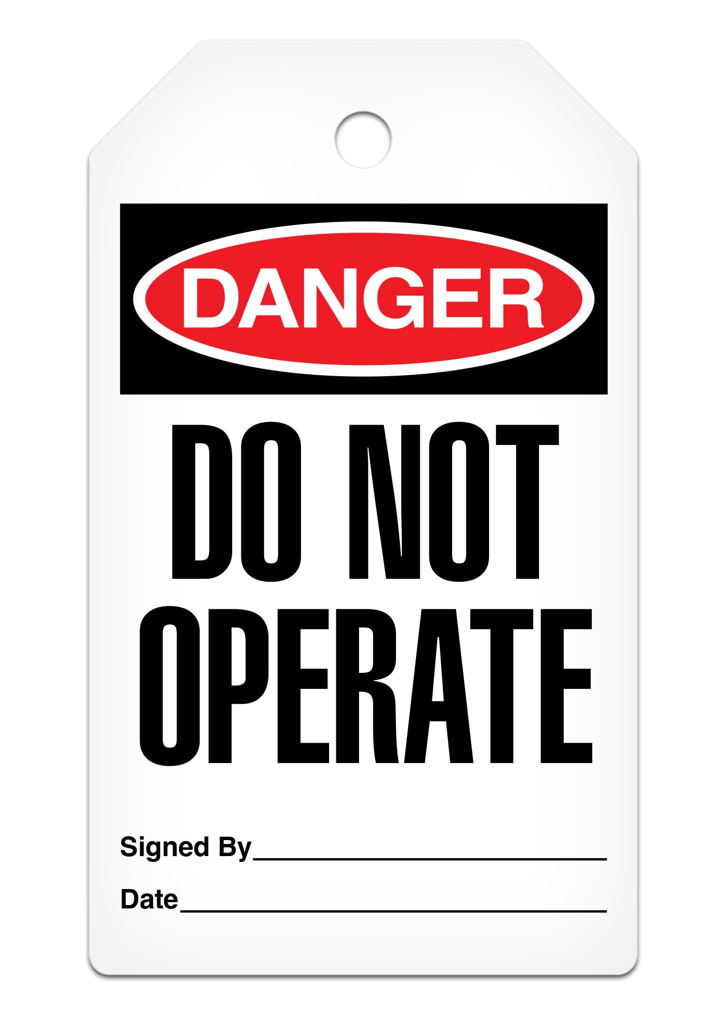 Incom Manufacturing Safety Tags Danger Do Not Operate Heavy Duty ...