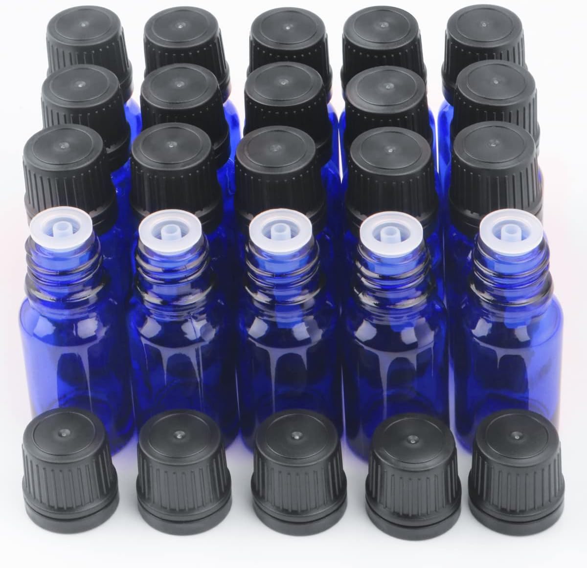 Amazon.com: BOSMIOW 10 ml(1/3 oz) Sample Glass Bottles For Essential ...
