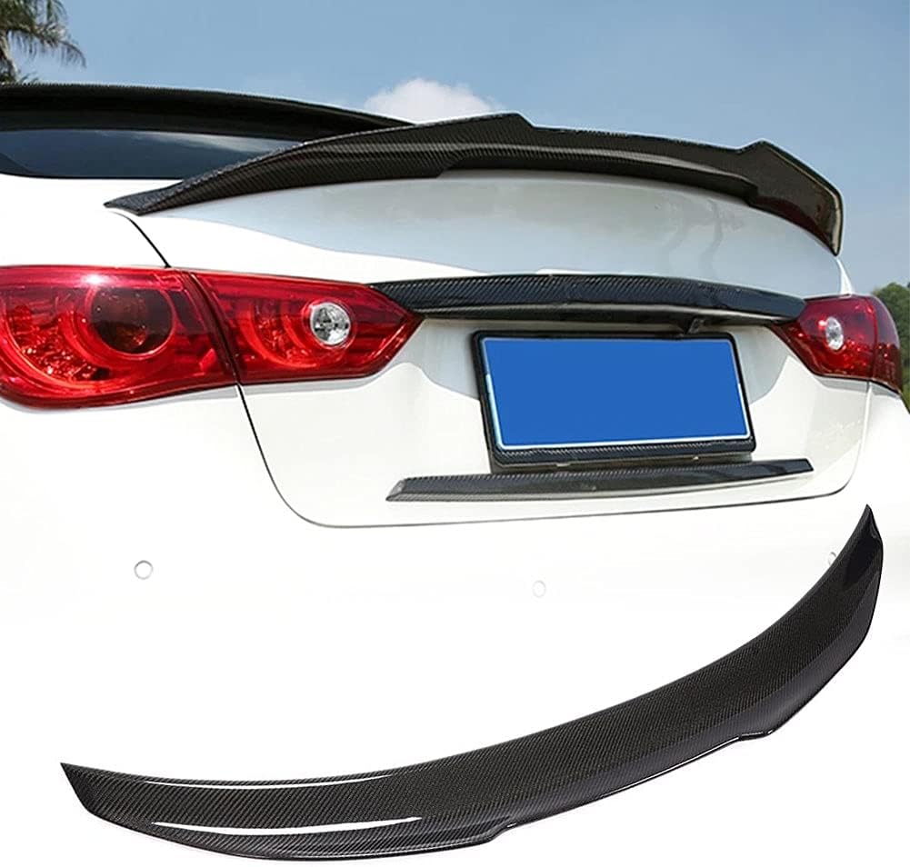 Amazon.com: Rear Trunk Spoiler Wing Lip Q50 Spoiler M4 Style Compatible ...