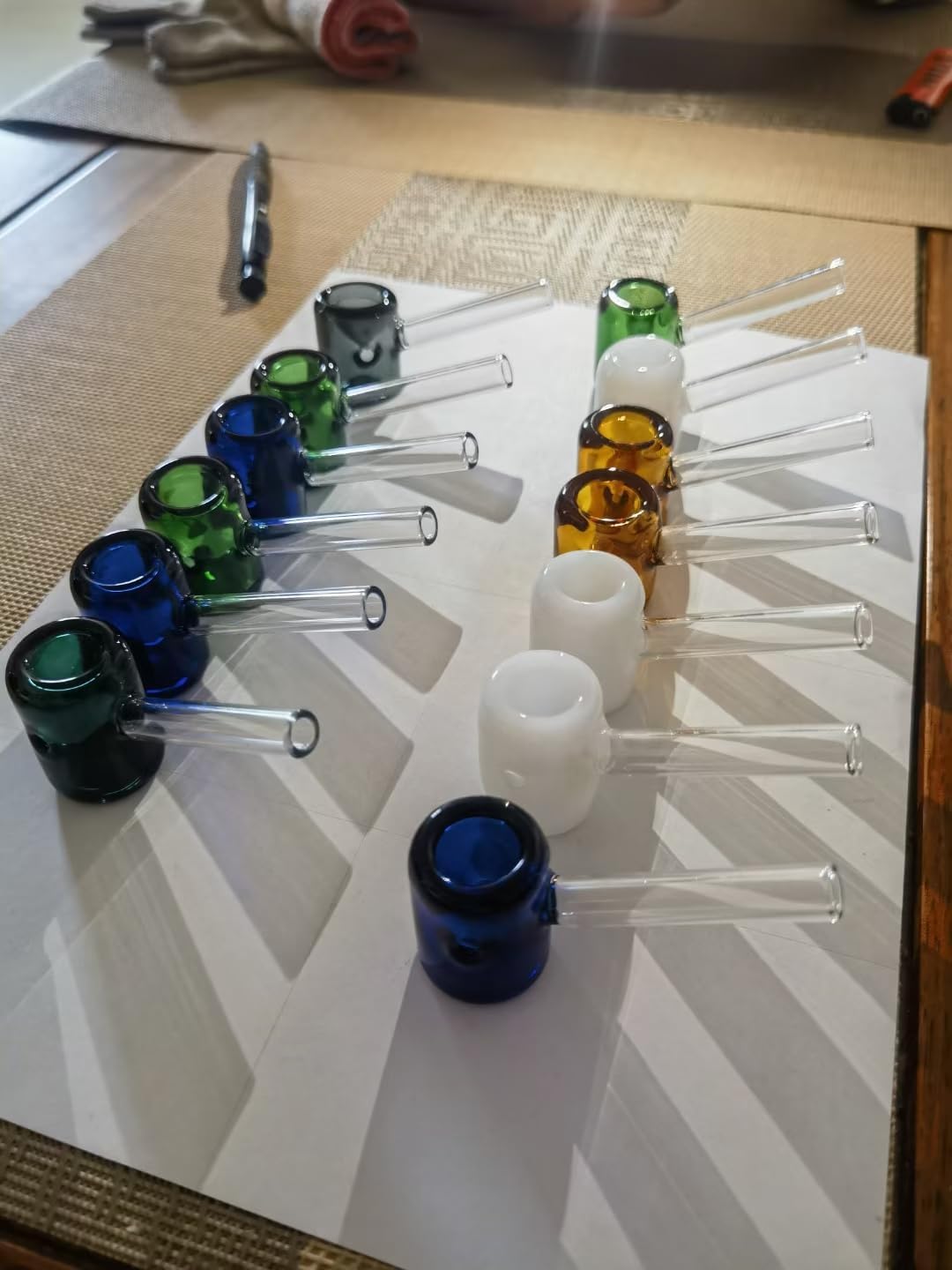 2pcs Glass Oil Pipes,Smoking Pipe,Random Color,Nicotine Free : Amazon ...