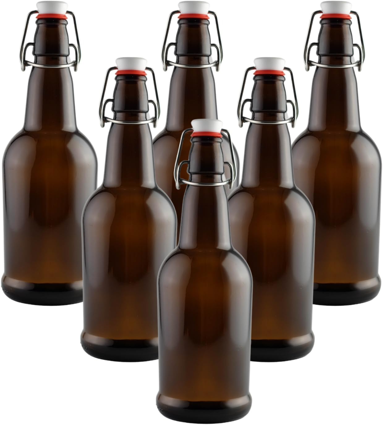 FastRack 500ML Amber-6 Pack Swing Flip Top Bottles, 16oz : Amazon.ca ...