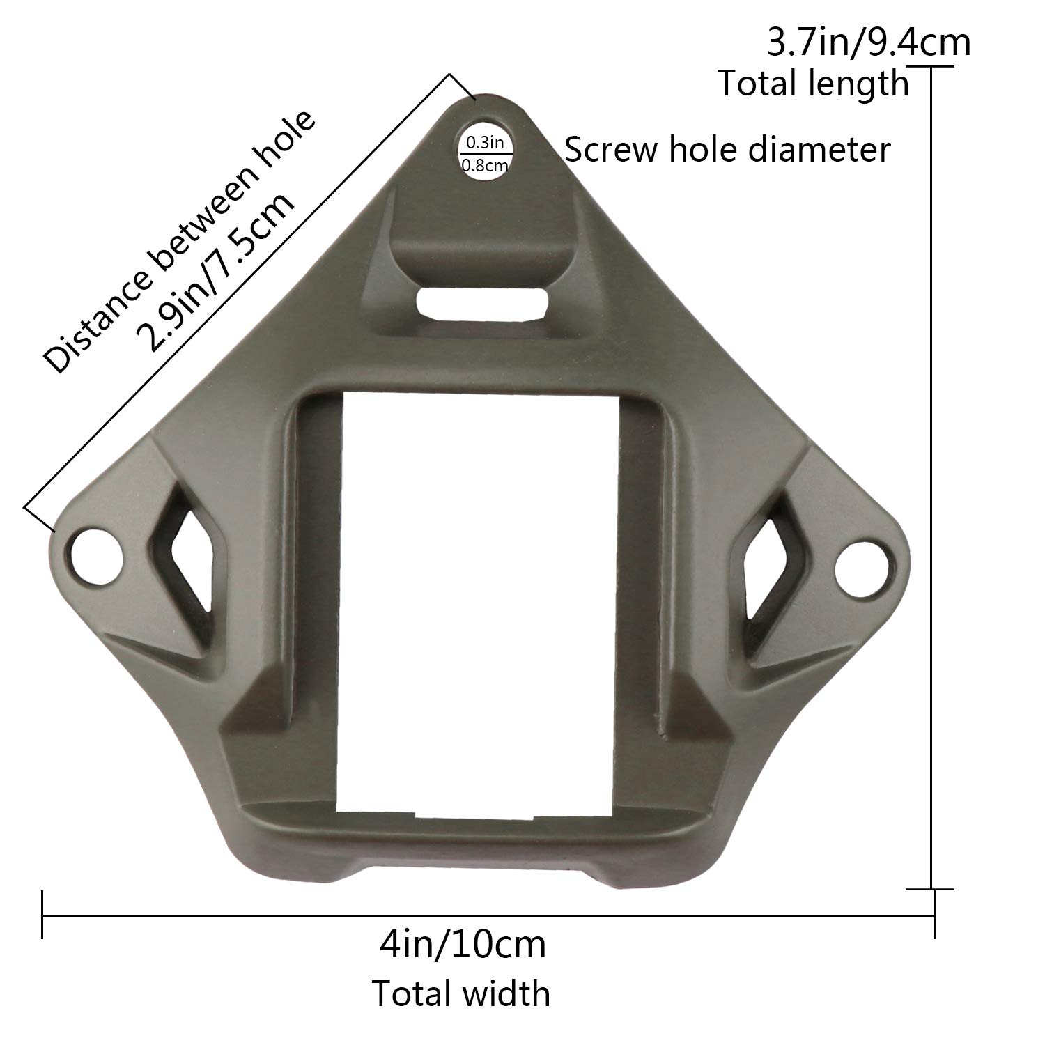 Snapklik.com : AOUTACC Tactical Helmet NVG Mount Shroud Steel Sports ...