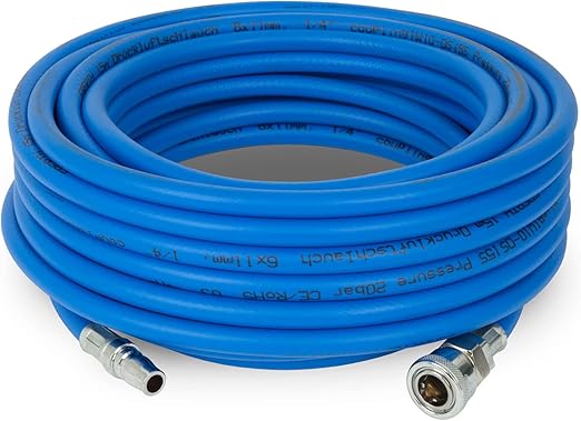 EBERTH Druckluftschlauch Gewebeschlauch Luftschlauch, Länge 15m ...