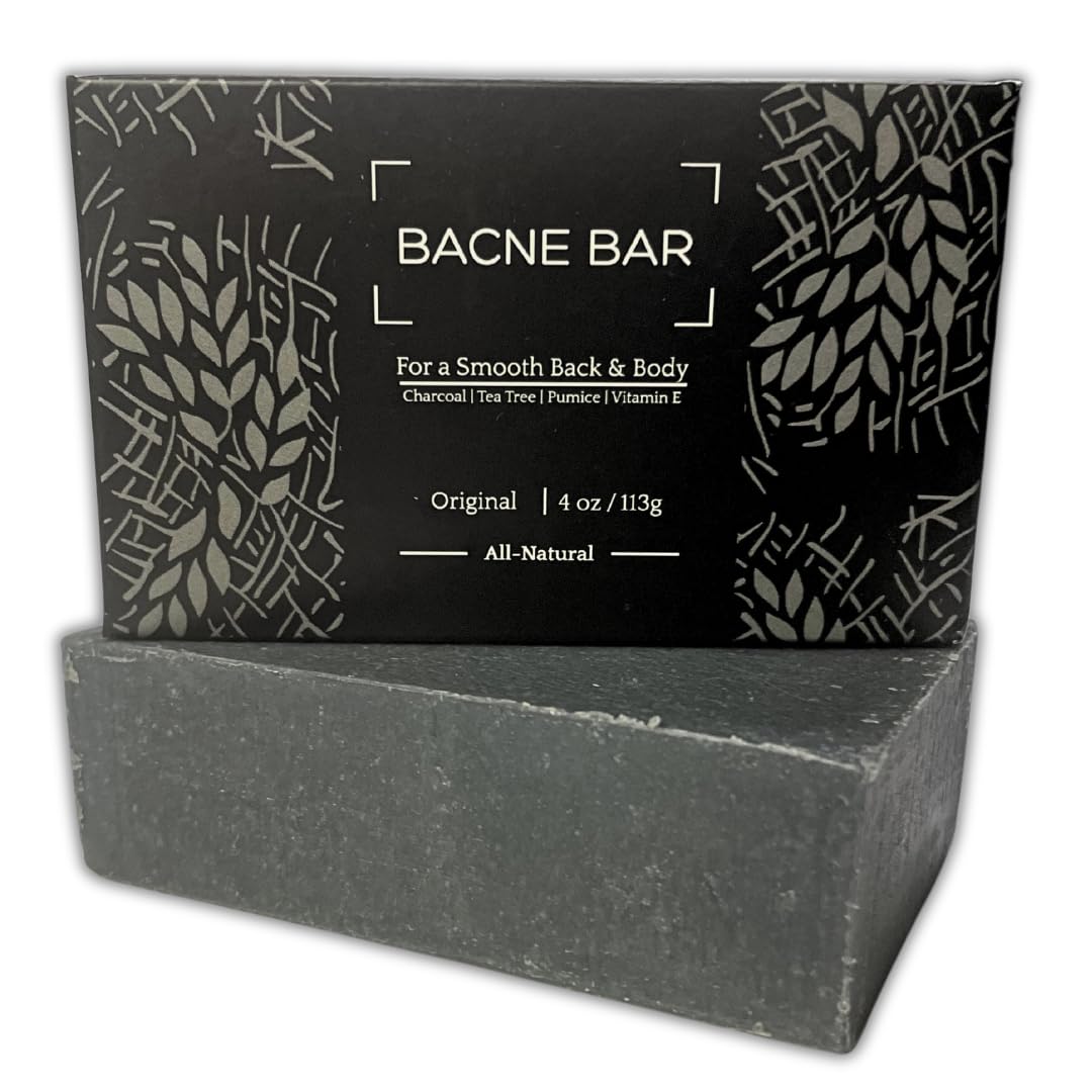 Amazon.com : Bacne Bar: All Natural Body Acne Soap with Charcoal ...