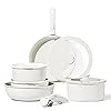 Amazon.com: Amazon Basics Non-Stick Cookware 15-Piece Set, Pots, Pans ...