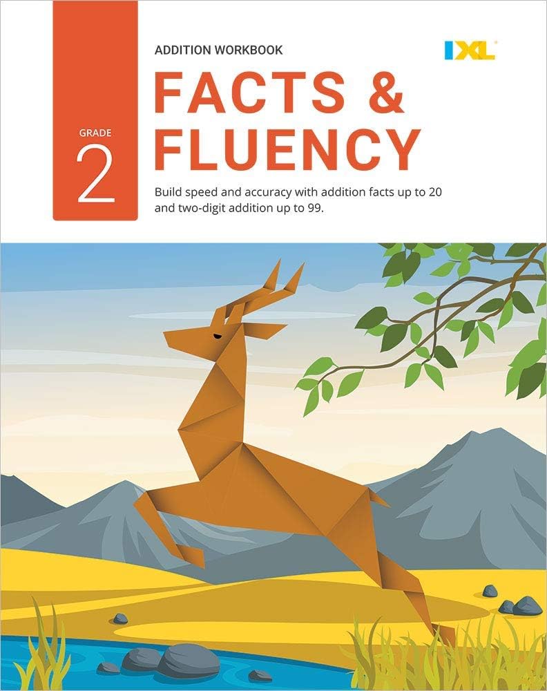 IXL Addition Facts & Fluency 2nd Grade Math Workbook, Mathematics Book ...