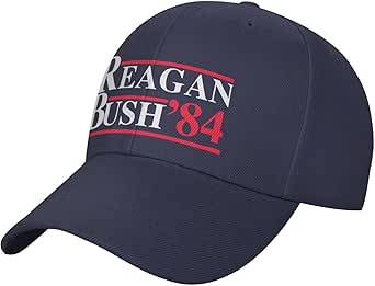 Nutasel Reagan Bush '84 Unisex Baseball Cap Dad Hat Classic Polo Style ...