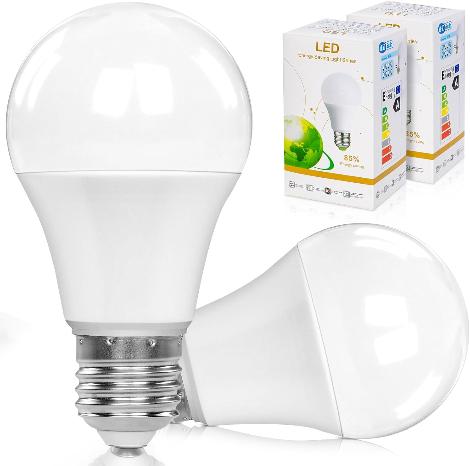 Eocean LED Dimmable Edison Light Bulb, Warm White 3200K,9W Bright ...