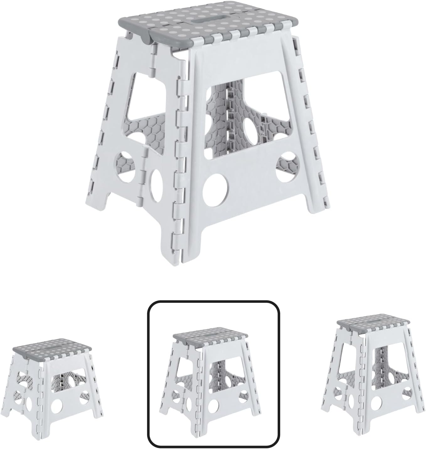 Relaxdays Klapphocker faltbar, Camping Hocker, Kinder Badhocker, bis ...