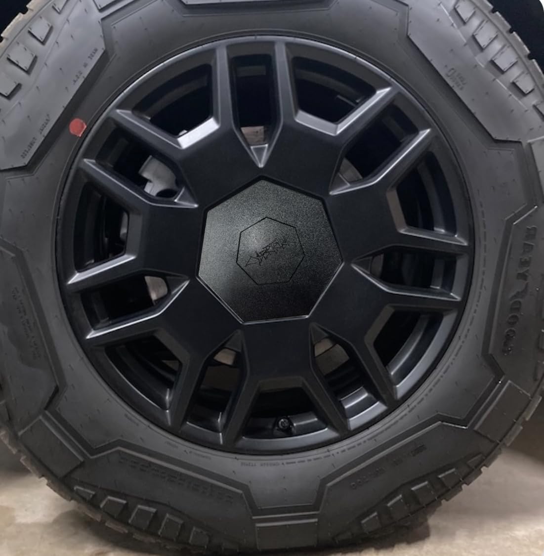 Amazon.com: Generic Tesla Cybertruck Premium Aero Wheel Center Hubcaps ...