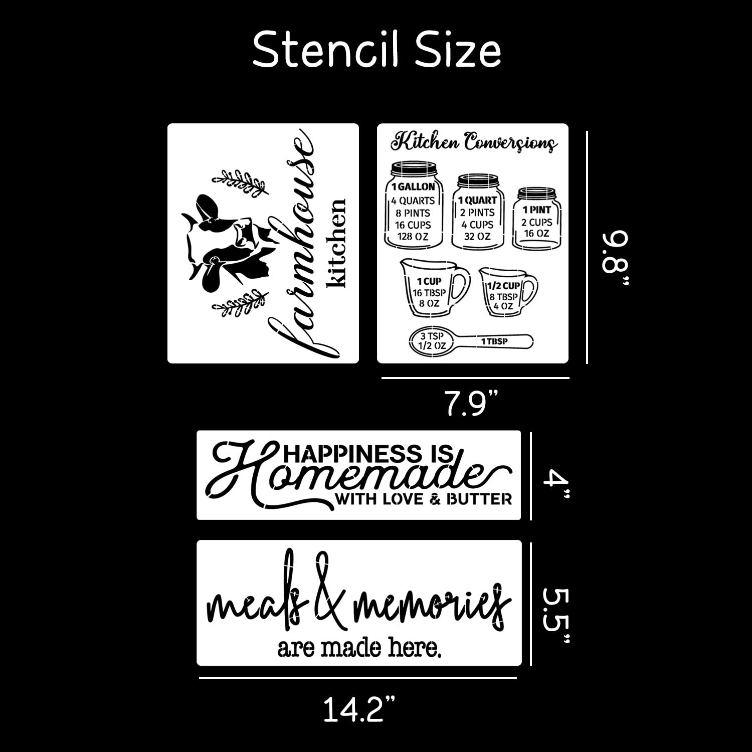 Printable Stencils Farmhouse Kitchen 5871 Country Kitchen Stencil