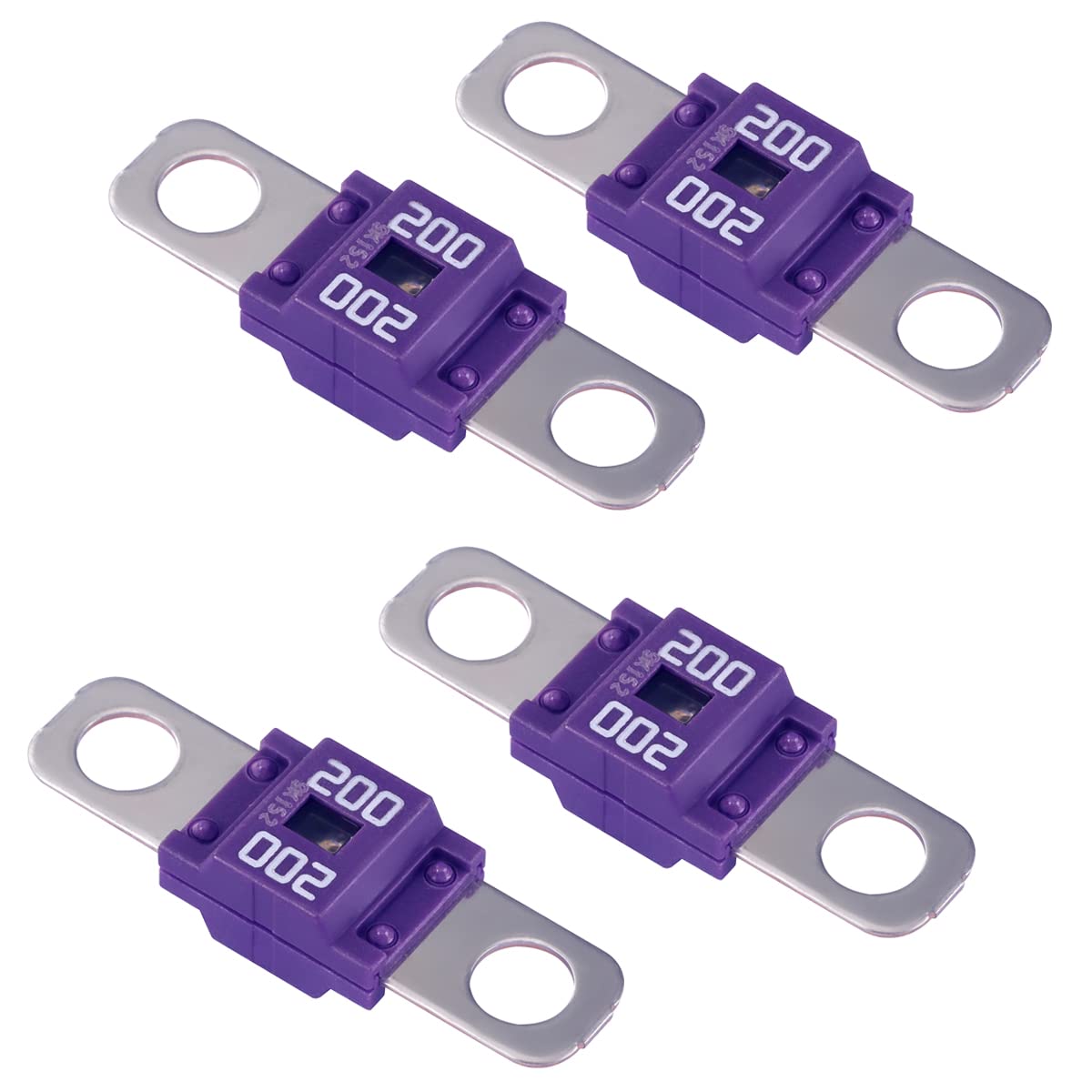 Snapklik.com : 4Pcs 200A AMI/Midi Fuse - 200 Amp High Current Bolt-on ...